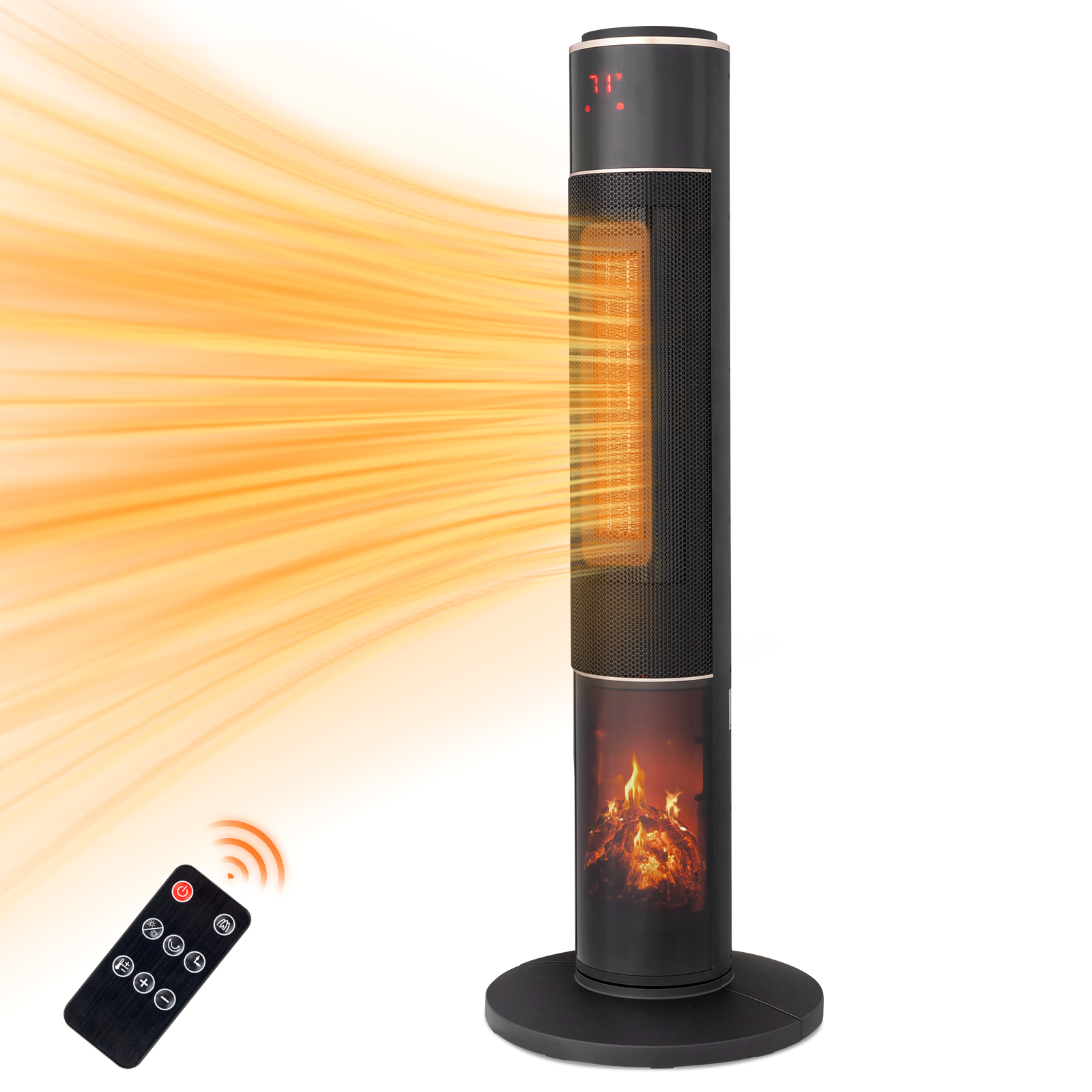 ATR 1500W Instant Warm Patio Heater, Wall-Mounted Electric Infrared ...